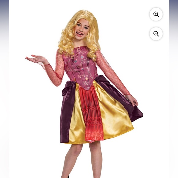 Disney | Costumes | Disneys Hocus Pocus Girls Deluxe Sarah Halloween ...